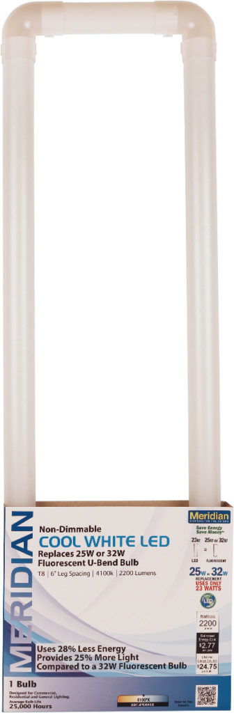 13148 - 23 Watt LED U-Bend Bulb - Meridian Lighting