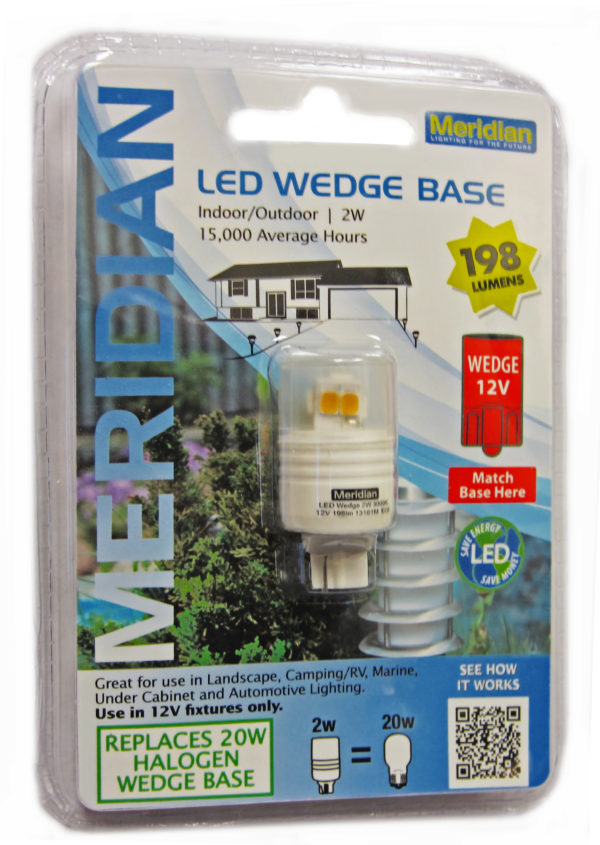 13170 LED Wedge Base, 12 Volt Replacement Bulb - Meridian Lighting